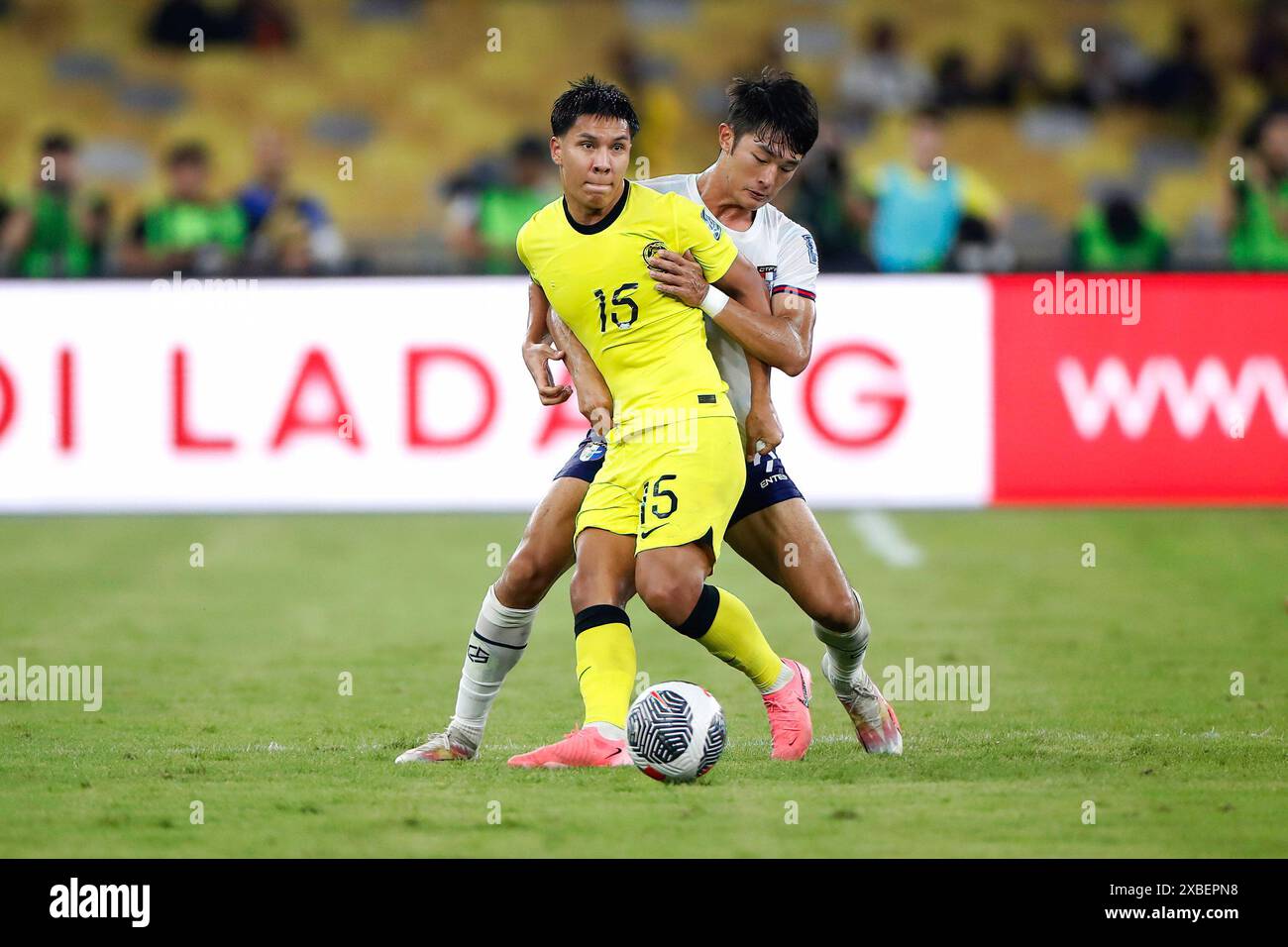 Kuala Lumpur, Malaysia. 11th June, 2024. Nooa Laine of Malaysia (L) and Yu Yao Hsing of Chinese ...