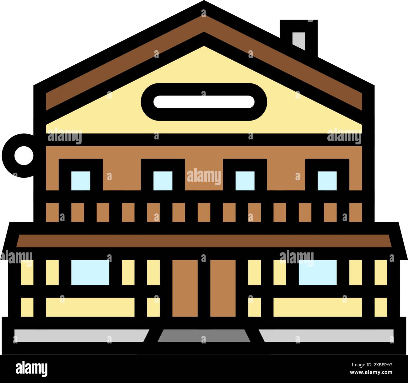 taverna street food cafe color icon vector illustration Stock Vector ...