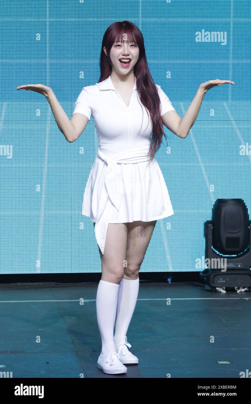 12th June, 2024. S. Korean girl group Cignature Jiwon, a member of South Korean girl group ...