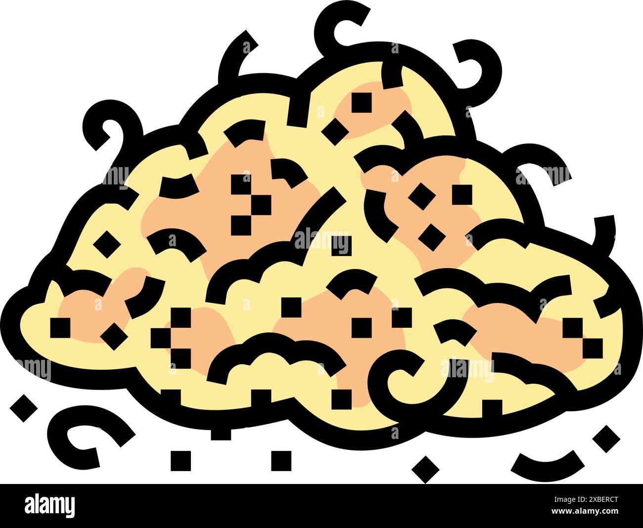 sawdust wood pellets color icon vector illustration Stock Vector Image ...