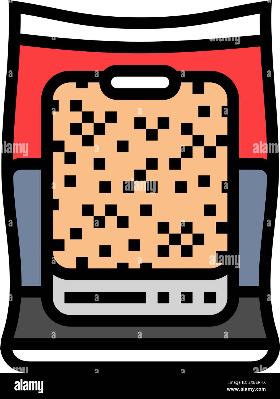 granules wood pellets color icon vector illustration Stock Vector Image ...