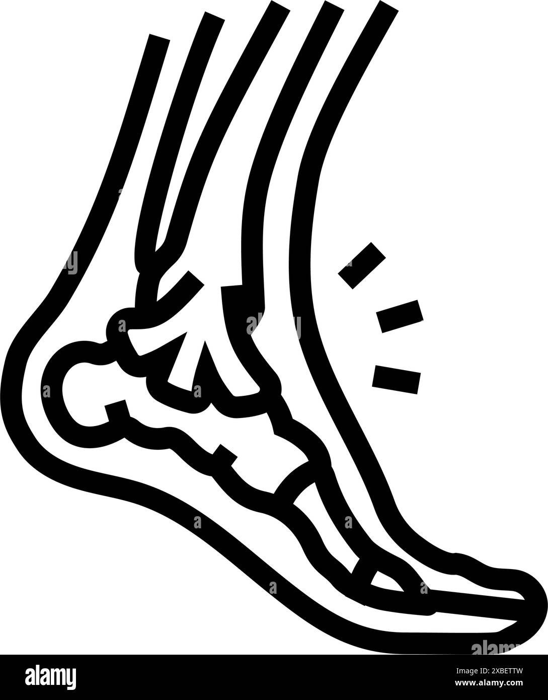 strains household injury accident line icon vector illustration Stock ...