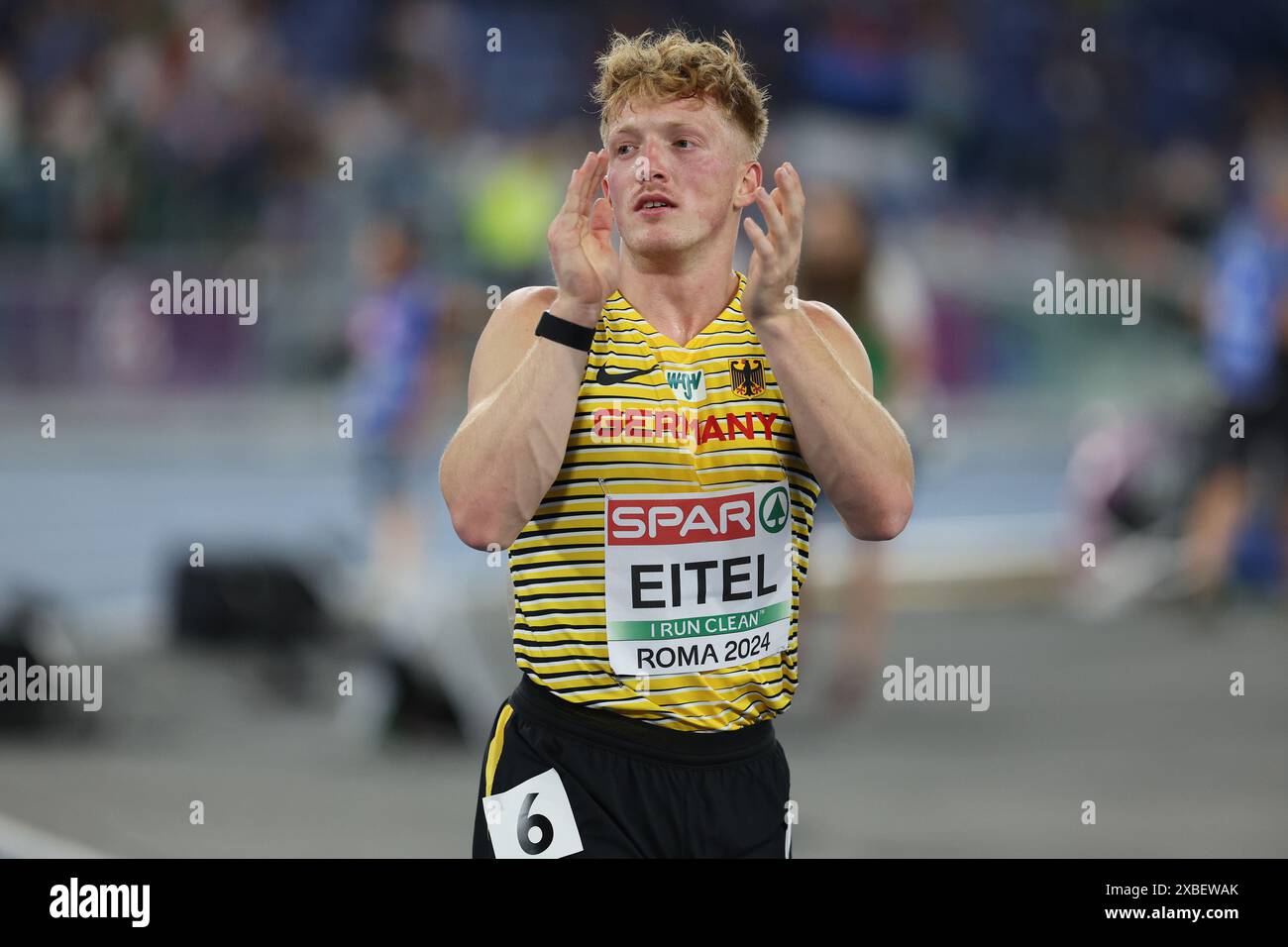Rome, Italy. 12th June, 2024. Rome, Italy 11.06.2024:Manuel EITEL compete during 1500m Men ...