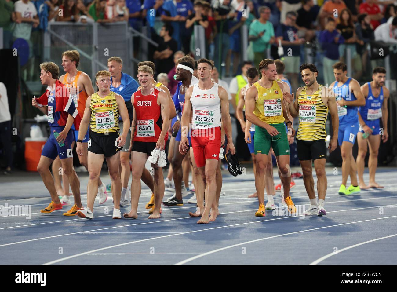 Rome, Italy. 12th June, 2024. Rome, Italy 11.06.2024: Atlhletes compete ...