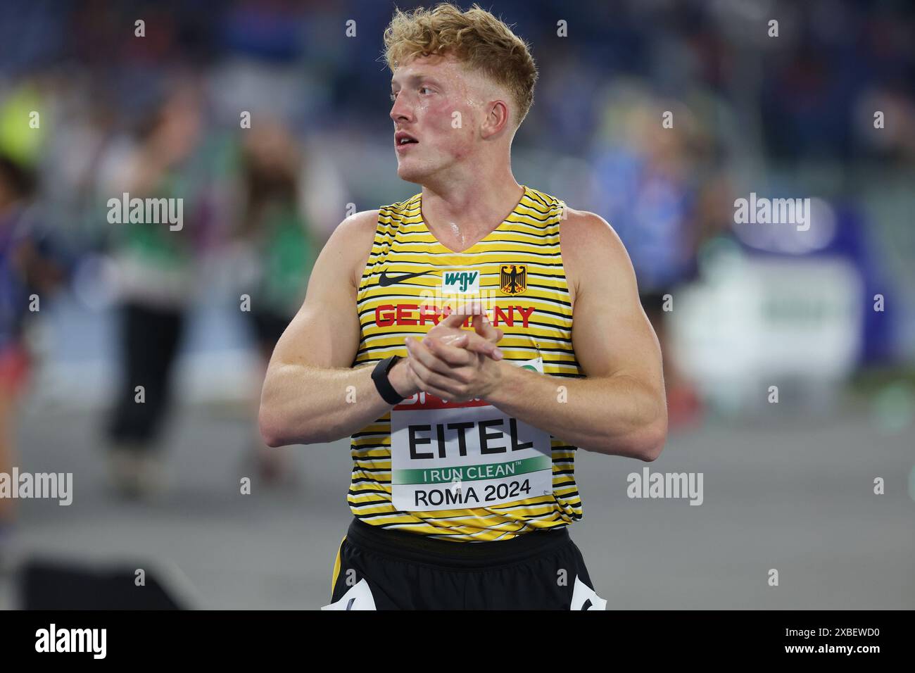 Rome, Italy. 12th June, 2024. Rome, Italy 11.06.2024:Manuel EITEL compete during 1500m Men ...