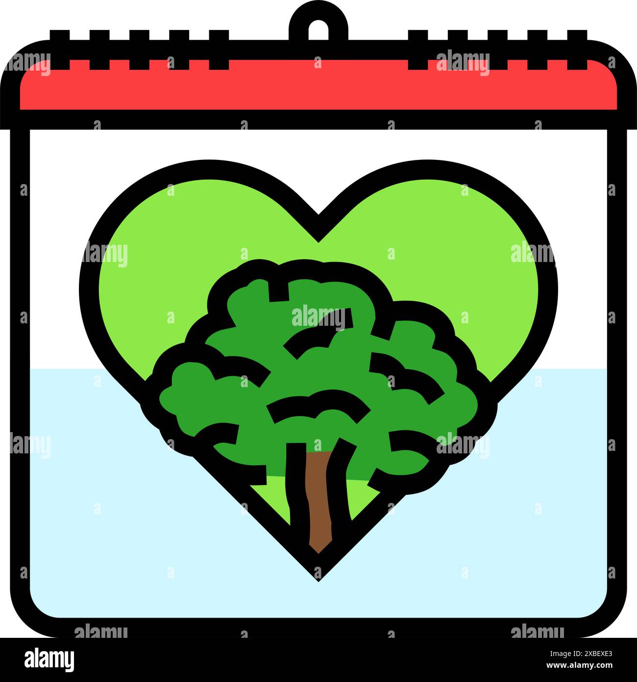 forests international day color icon vector illustration Stock Vector ...