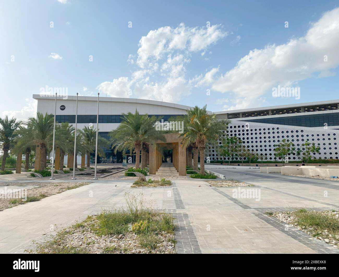 Doha, Qatar. 2nd May, 2024. A general view of Qatar University in Doha ...