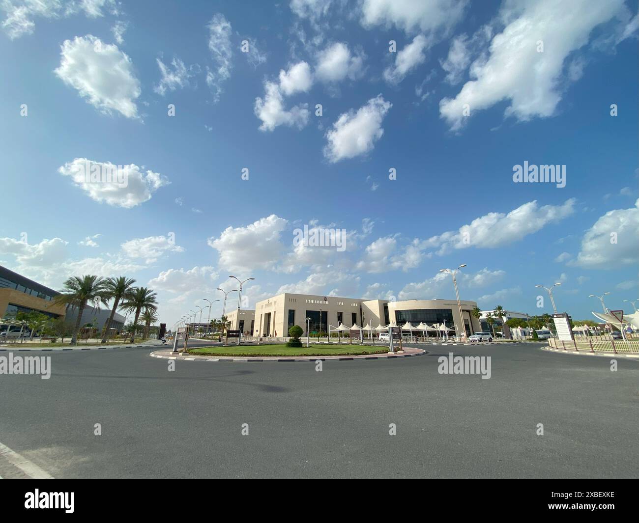 Doha, Qatar. 2nd May, 2024. A general view of Qatar University in Doha ...