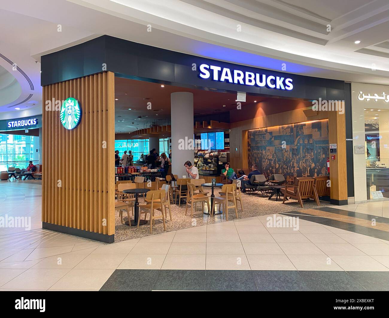 Doha, Qatar. 1st May, 2024. A general view of Starbucks Coffee in Doha ...