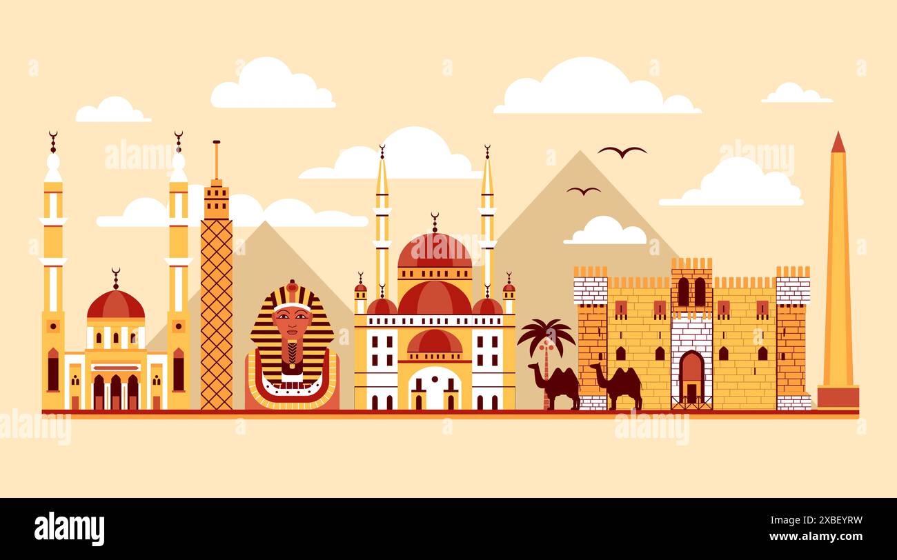 Mosque cairo egypt Stock Vector Images - Alamy