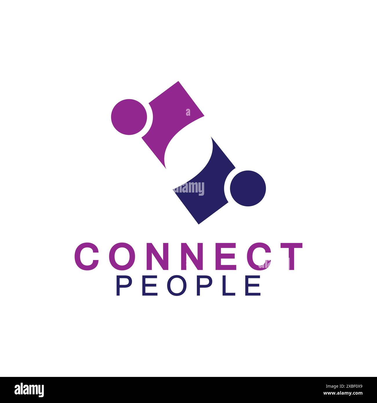 Connection logo vector vectors hi-res stock photography and images - Alamy