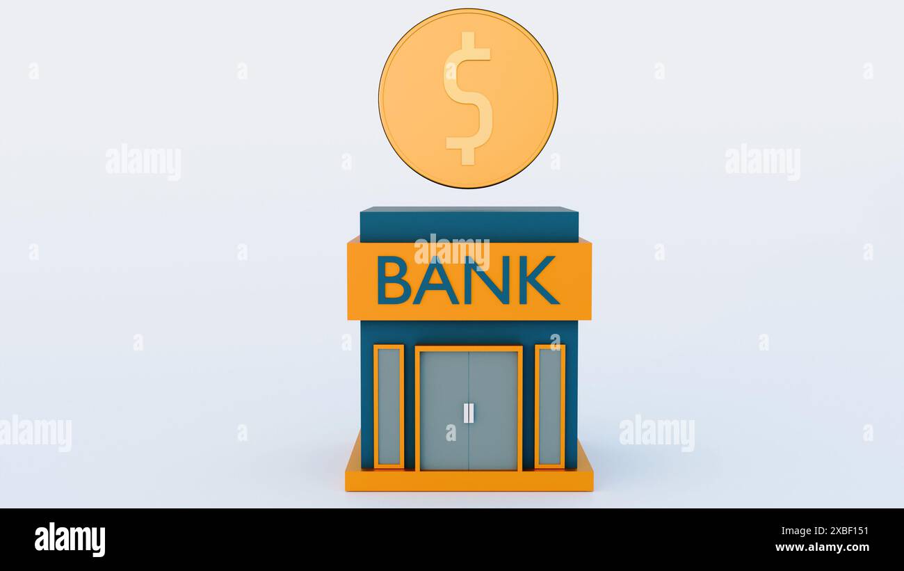 Bank building dollar symbol hi-res stock photography and images - Alamy