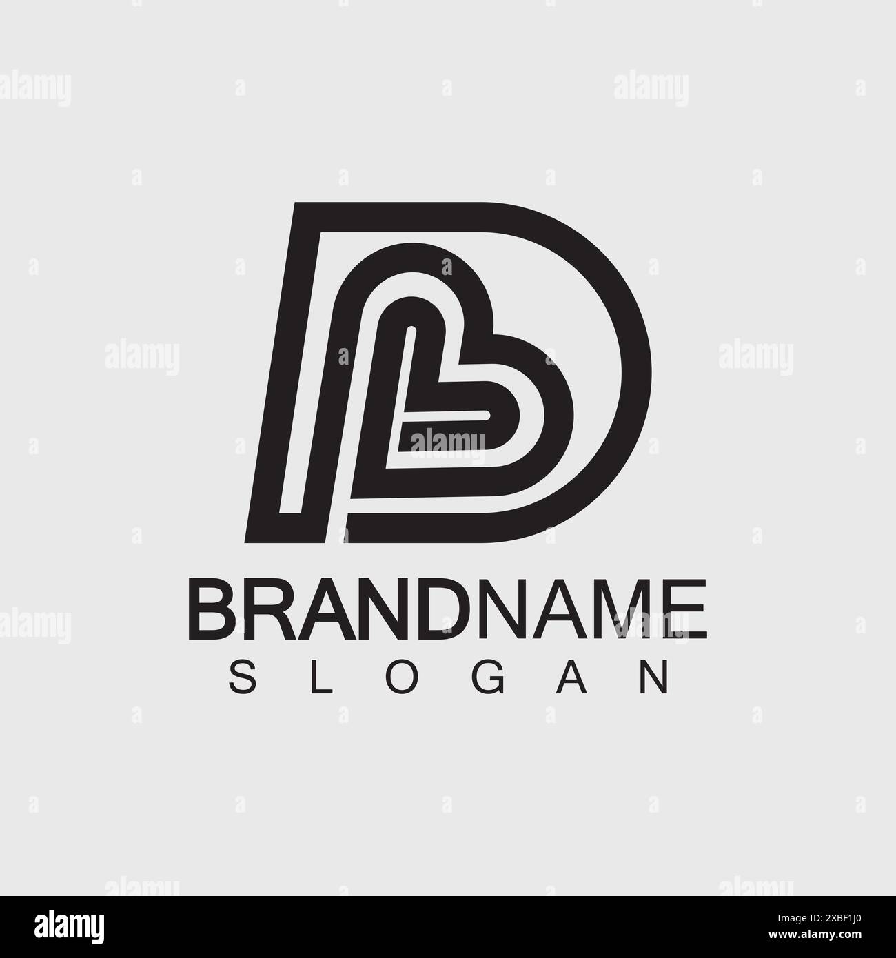 Db letter design hi-res stock photography and images - Alamy