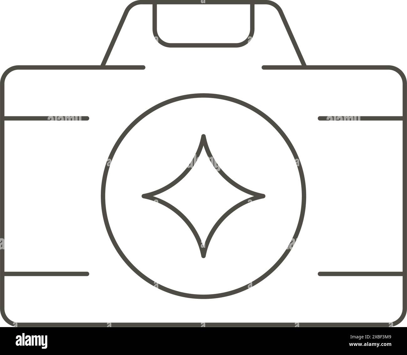 Simple line art camera for shooting taking picture at professional ...