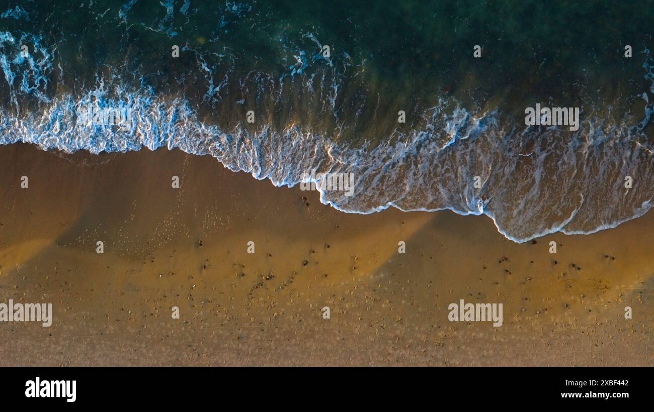 Aerial top shot sandy golden hi-res stock photography and images - Alamy