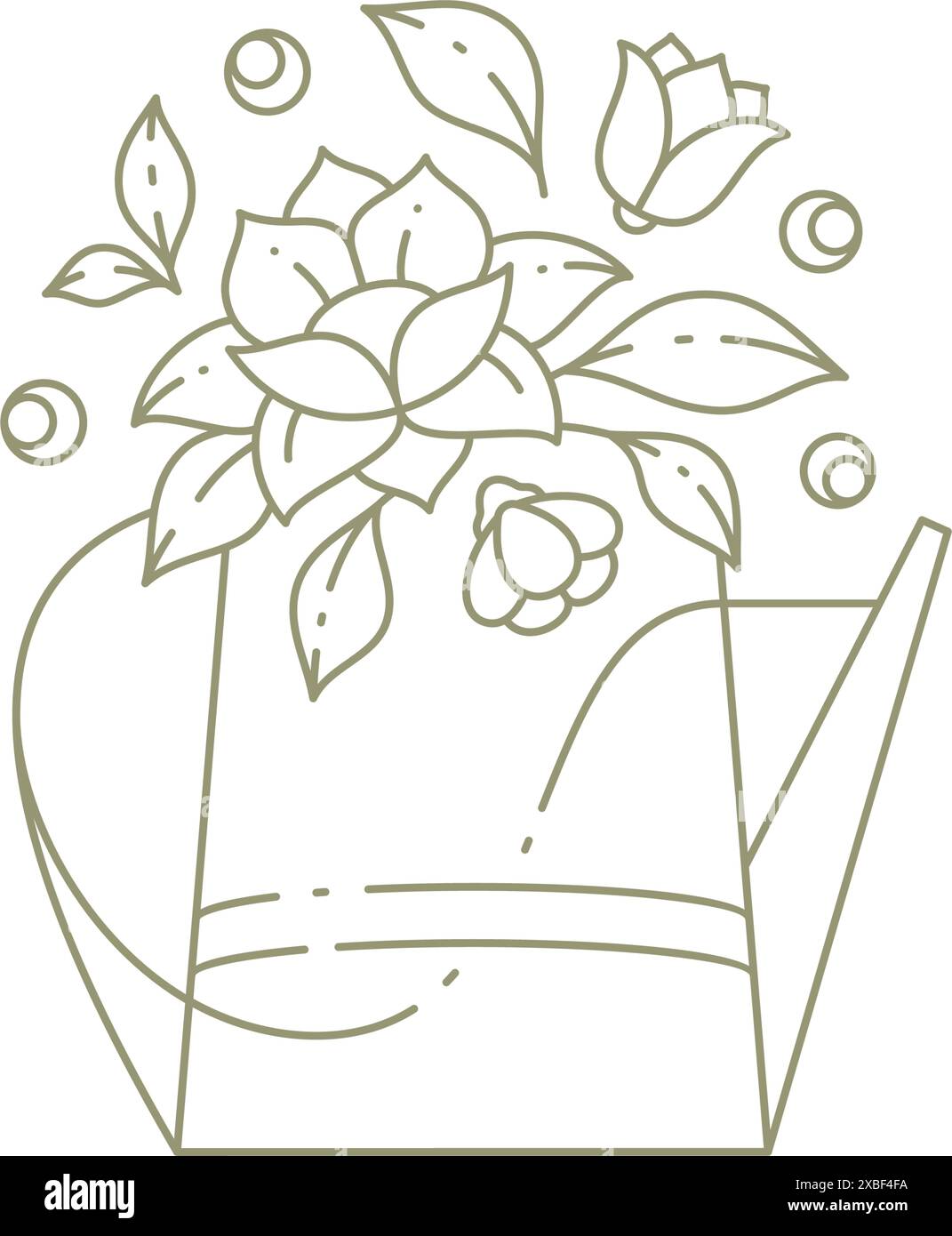 Beauty abstract bouquet with chamomile and lotus decorated by leaves ...
