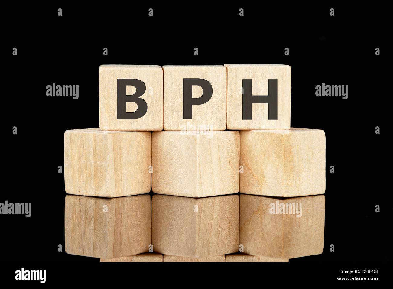 BPH - Benign Prostatic Hyperplasia symbol. Medical and BPH concept. BPH ...