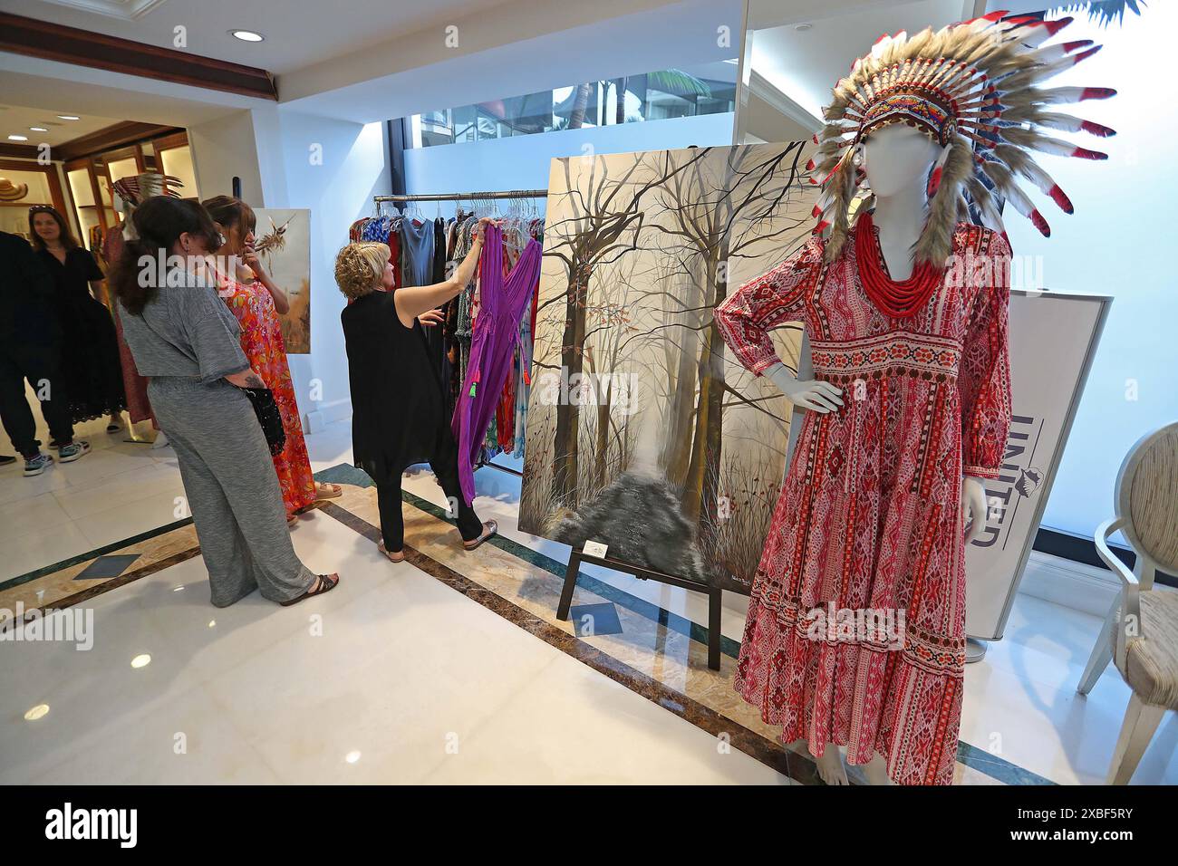 Beirut, Lebanon. 11th June, 2024. People visit the Beirut Lifestyle ...