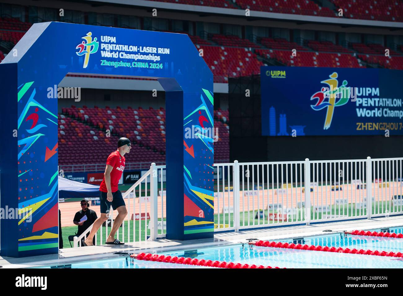 Czech Martin Vlach during men's qualification for UIPM 2024 Pentathlon ...