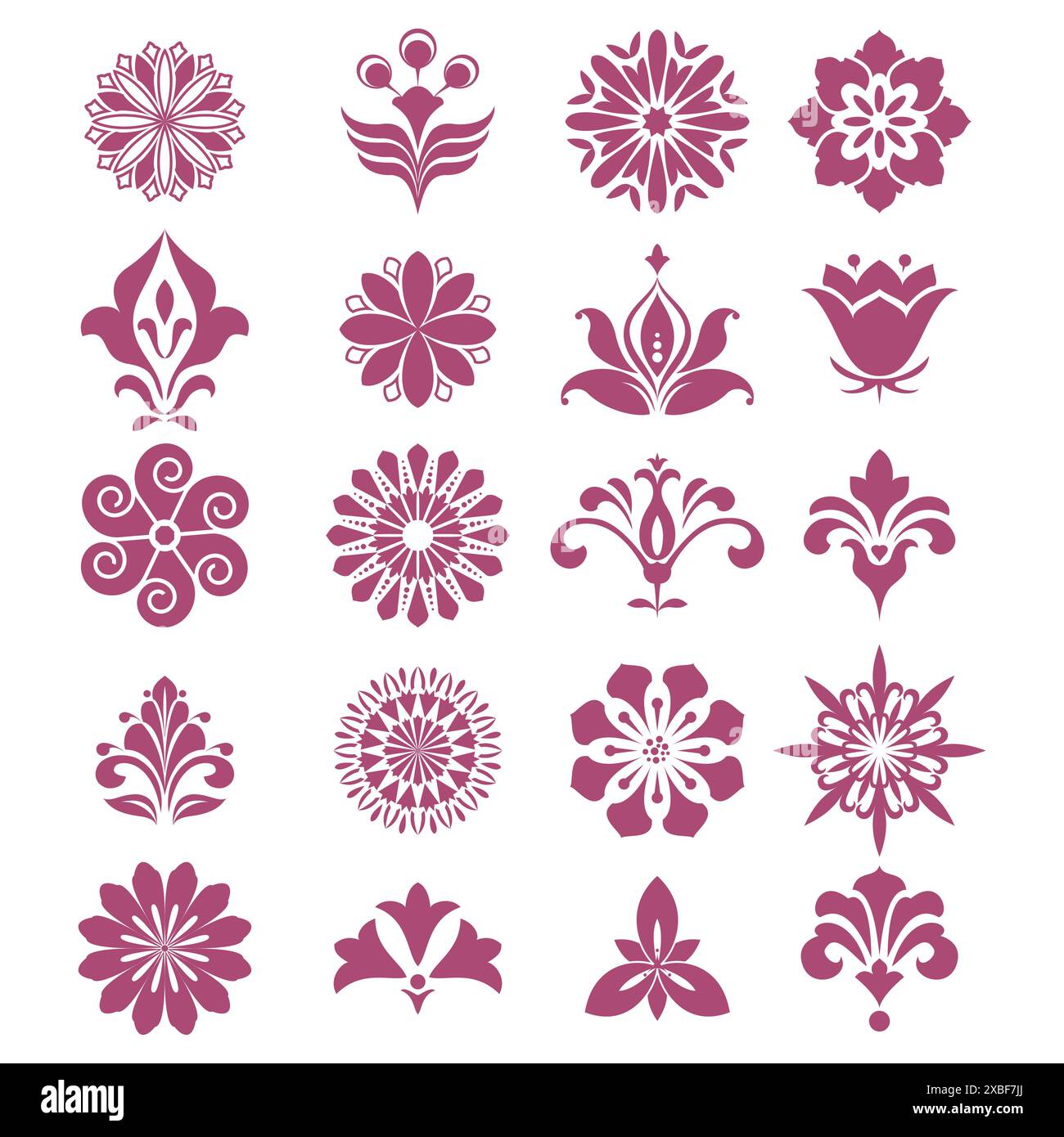 Vector floral set. Spring or summer design for invitation, wedding or ...