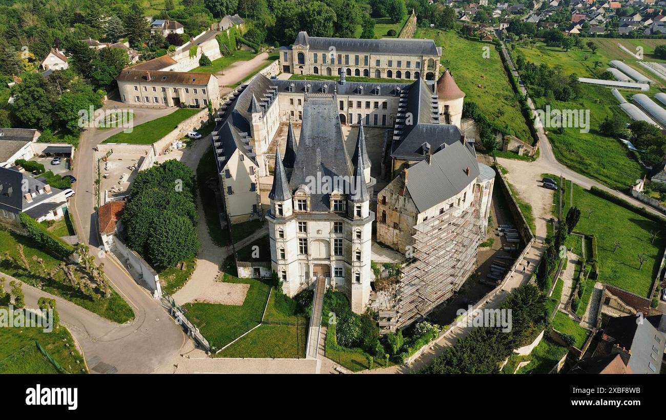 Gaillon castle aerial view hi-res stock photography and images - Alamy