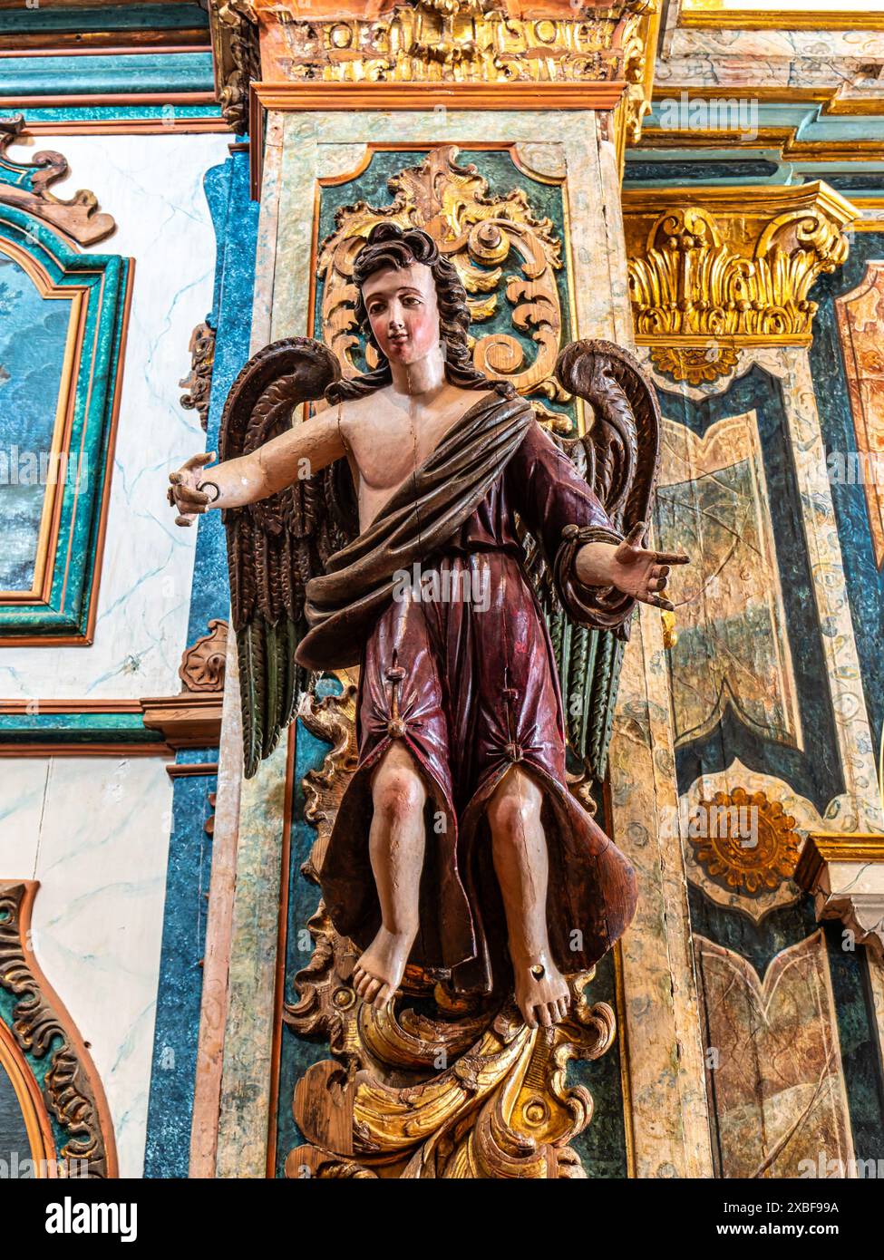 Interior of the Chapel of Saint Sebastian, Ermida de Sao Sebastiao at ...