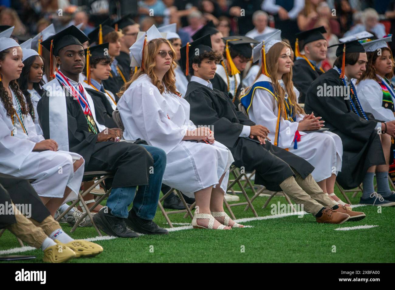 Fairless Hills, United States. 11th June, 2024. Graduates march into ...