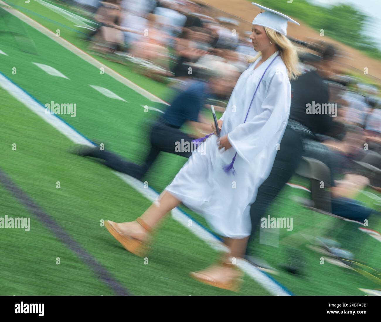 Fairless Hills, United States. 11th June, 2024. Graduates march into ...