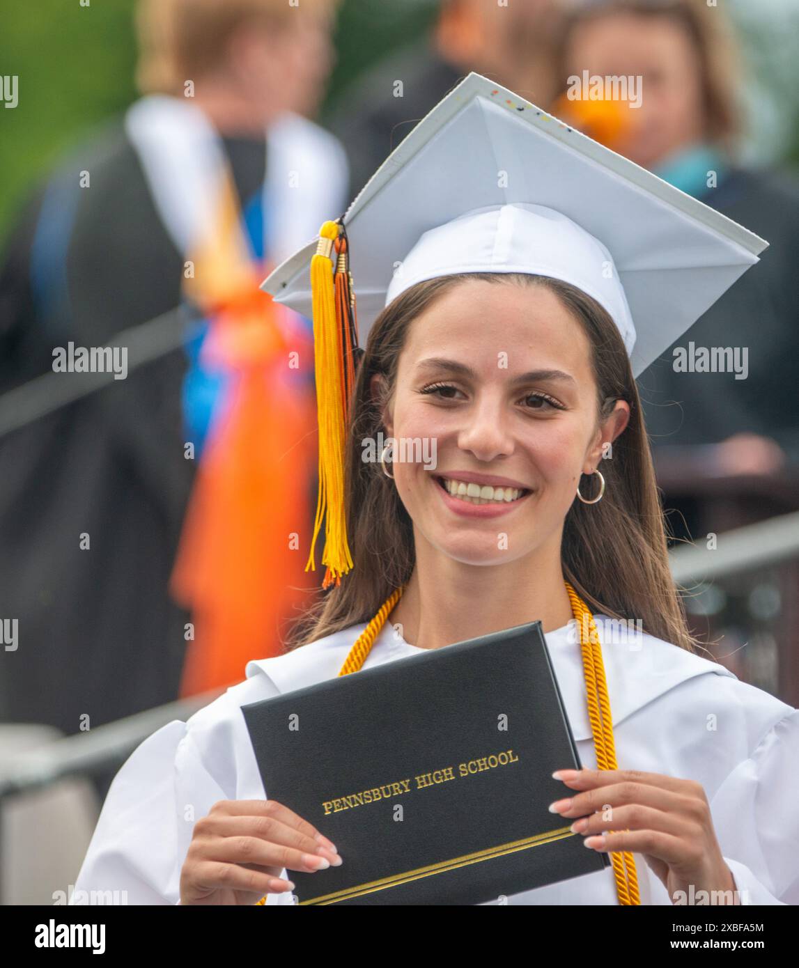 Fairless Hills, United States. 11th June, 2024. Graduates march into ...
