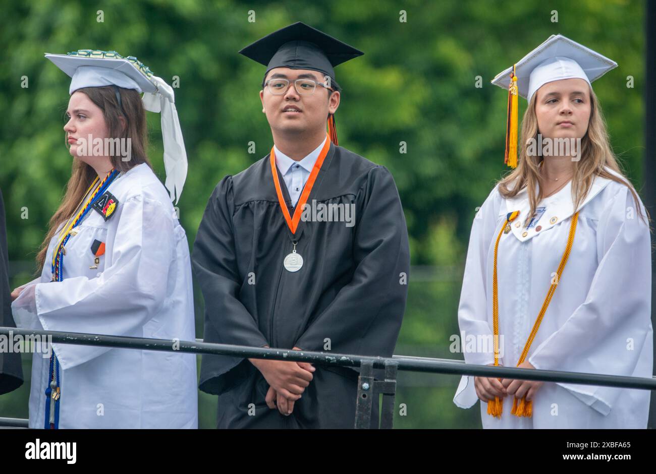 Fairless Hills, United States. 11th June, 2024. Graduates march into ...