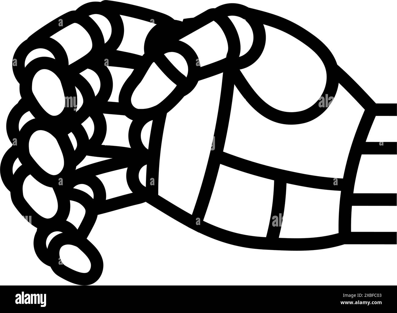 grip robot hand gesture line icon vector illustration Stock Vector Image & Art - Alamy