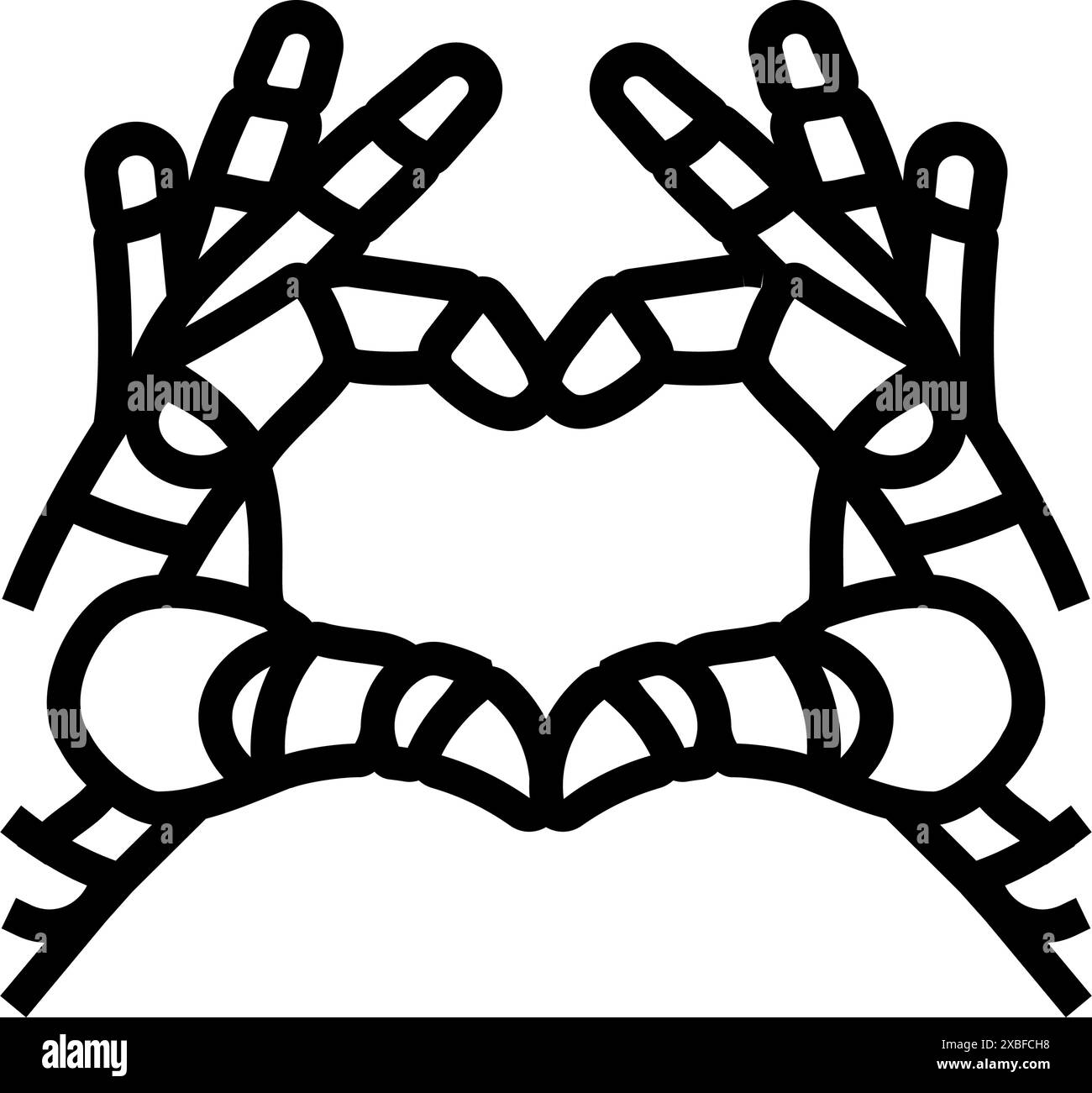 love robot hand gesture line icon vector illustration Stock Vector Image & Art - Alamy