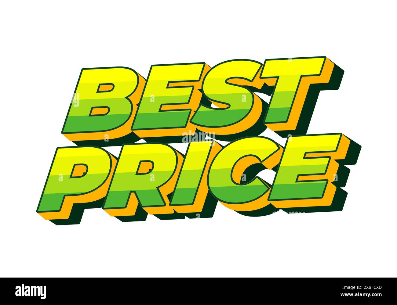 Best price. Text effect design in 3D style with good colors Stock ...
