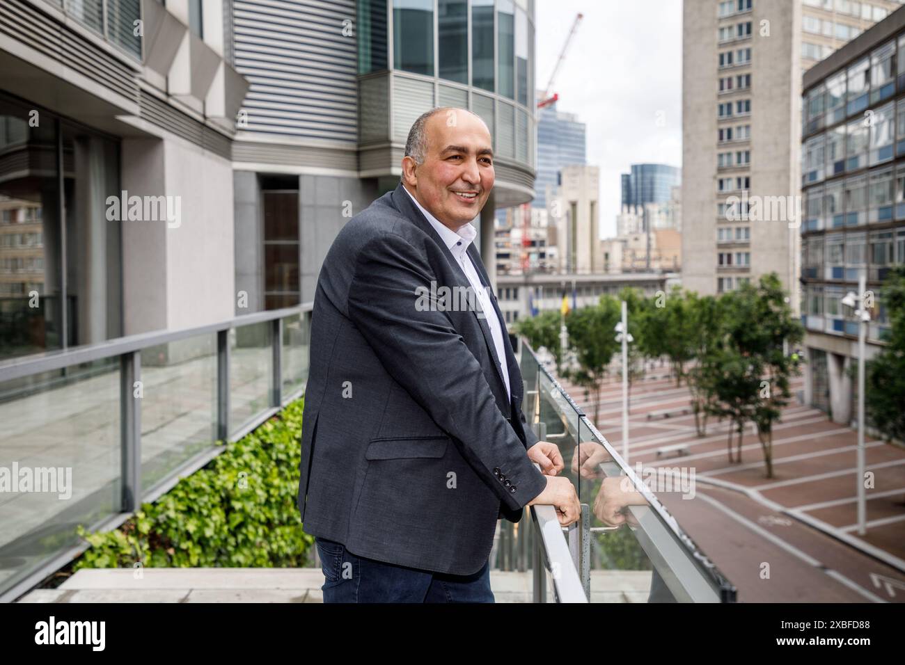 Brussels, Belgium. 12th June, 2024. Belgian politician Fouad Ahidar ...