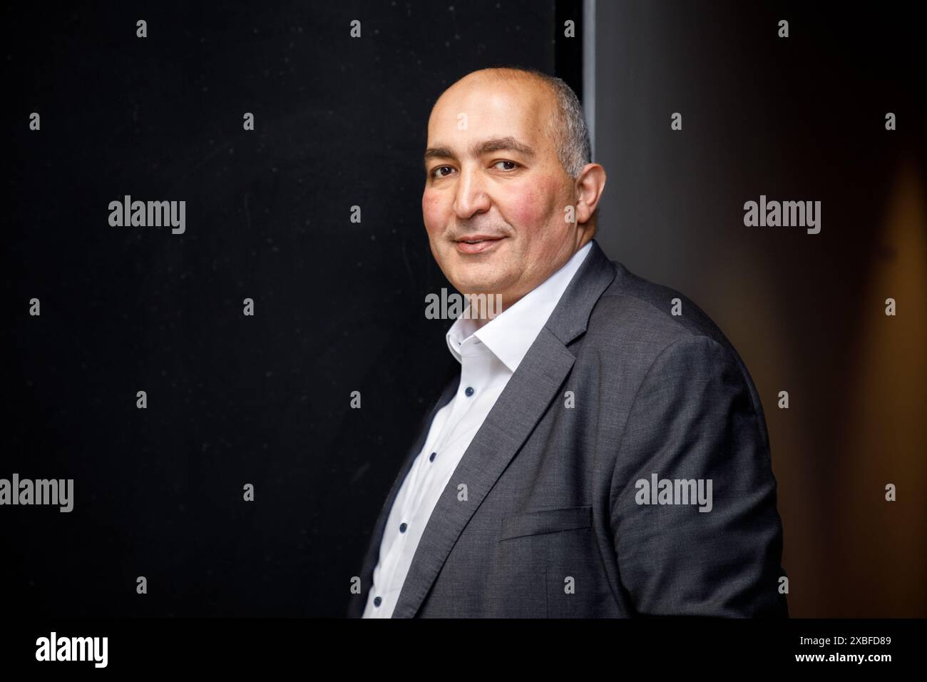 Belgian politician Fouad Ahidar, founder of the Team Fouad Ahidar list ...