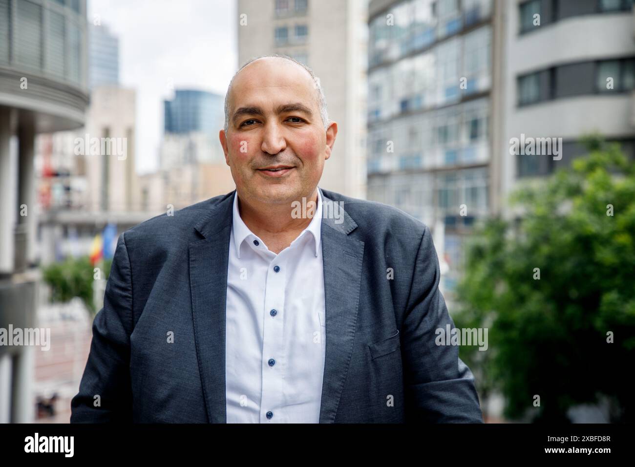 Brussels, Belgium. 12th June, 2024. Belgian politician Fouad Ahidar ...