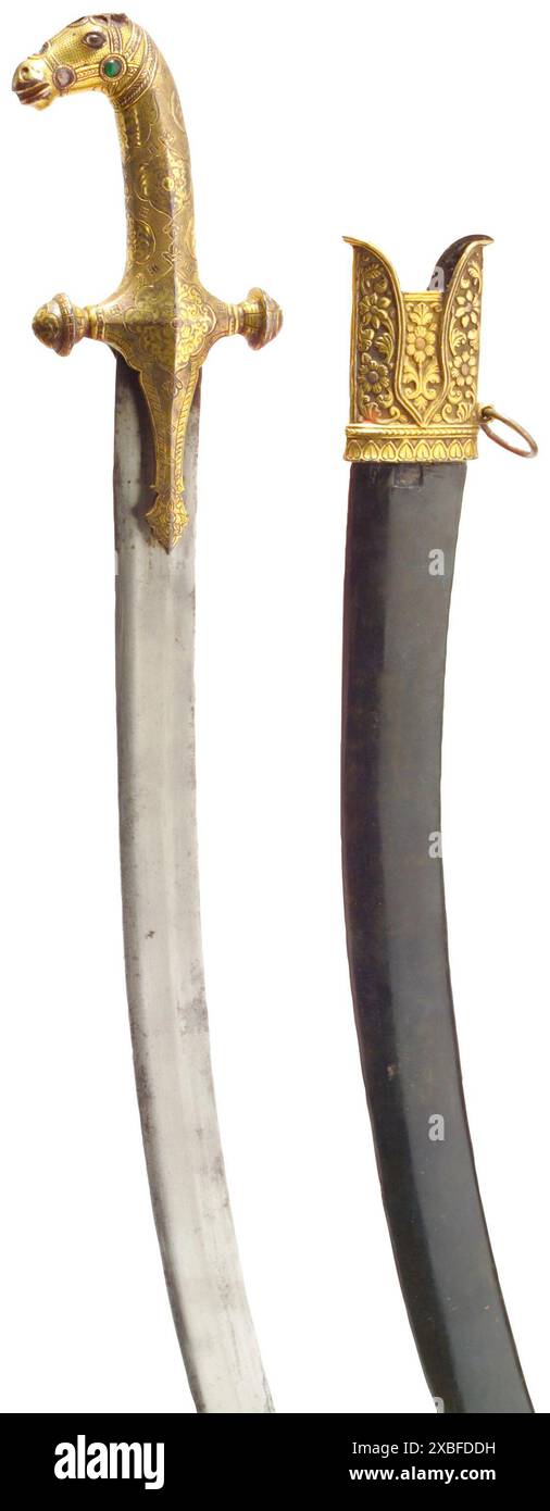 weapons, swords, Asian, talwar, 19th century, PROPERTY-RELEASED Stock ...