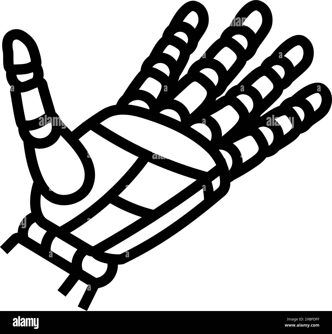 help robot hand gesture line icon vector illustration Stock Vector Image & Art - Alamy