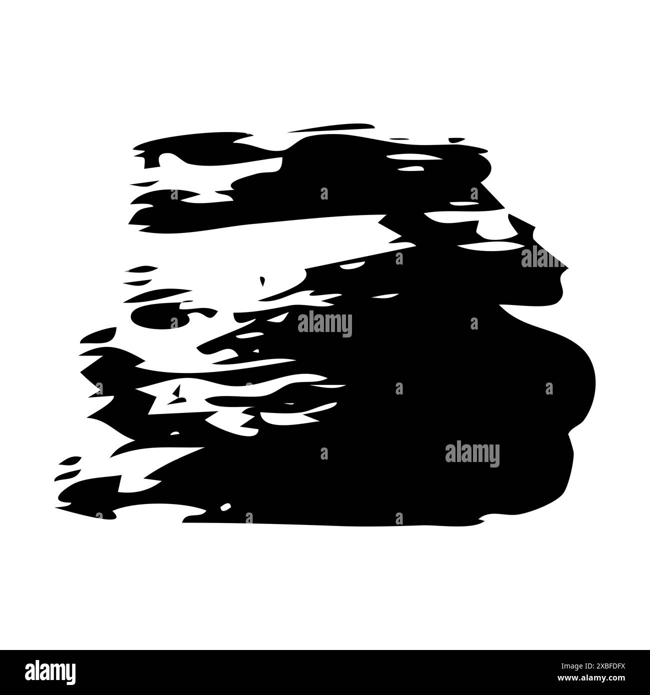 Sketch Scribble Smear. Hand drawn Paint Scribble Stains. Vector ...