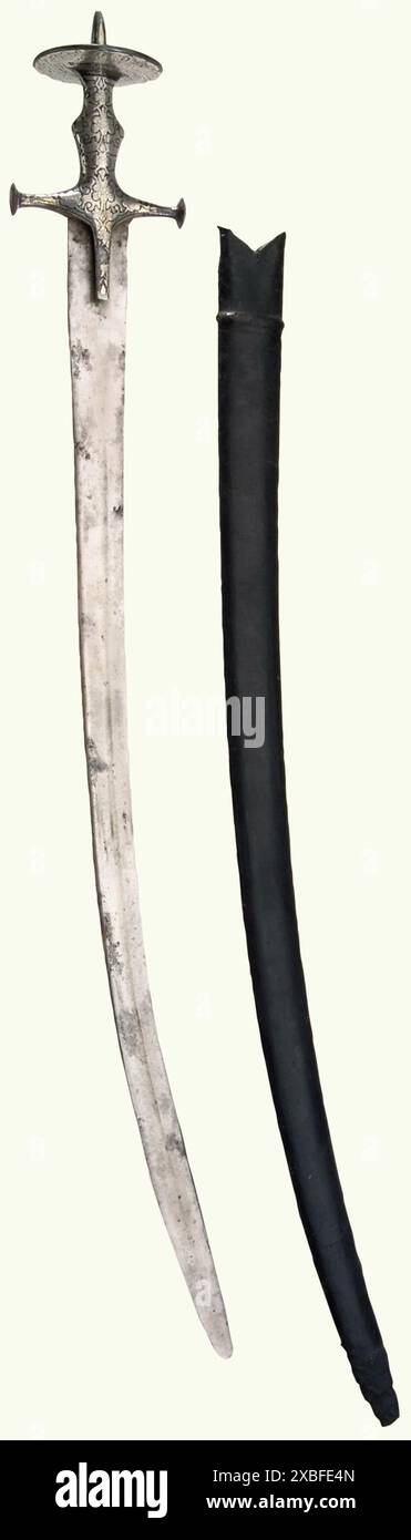 weapons, swords, Asian, talwar, 19th century, PROPERTY-RELEASED Stock ...
