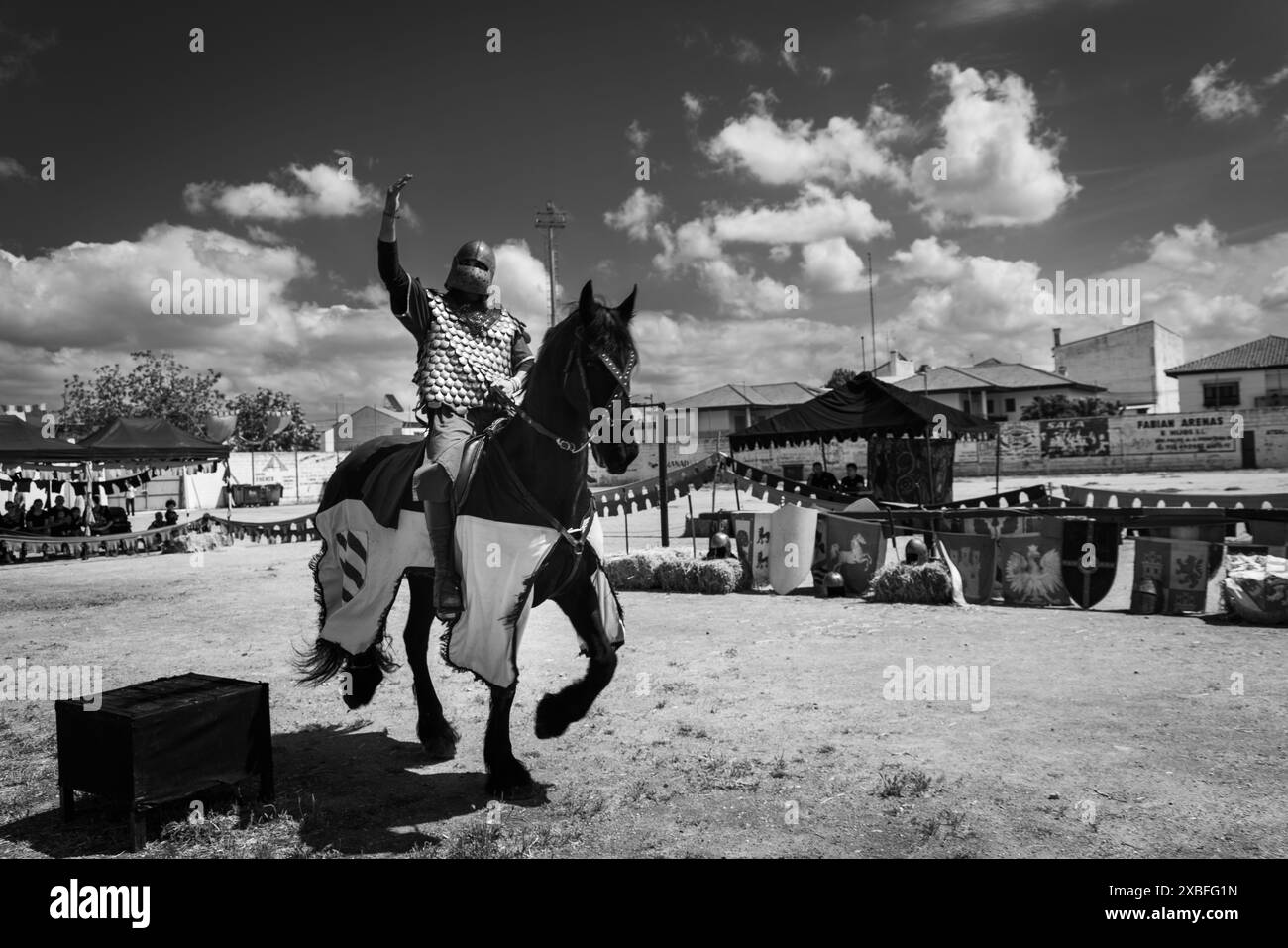 Men ride in horse Black and White Stock Photos & Images - Alamy