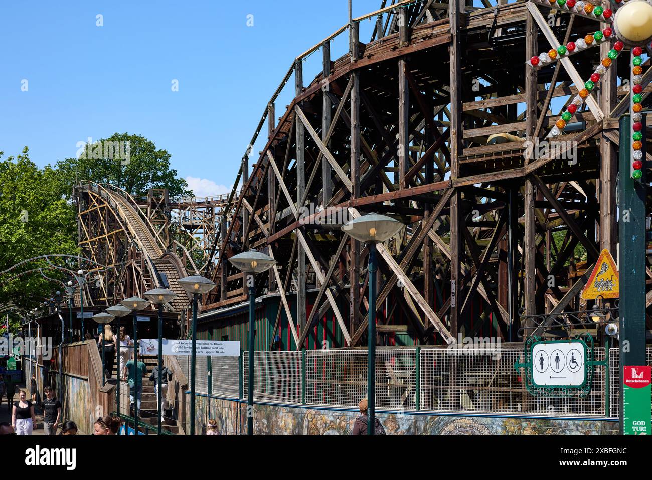 Rutschebanen, roller coaster from 1932, Dyrehavsbakken (Bakken ...