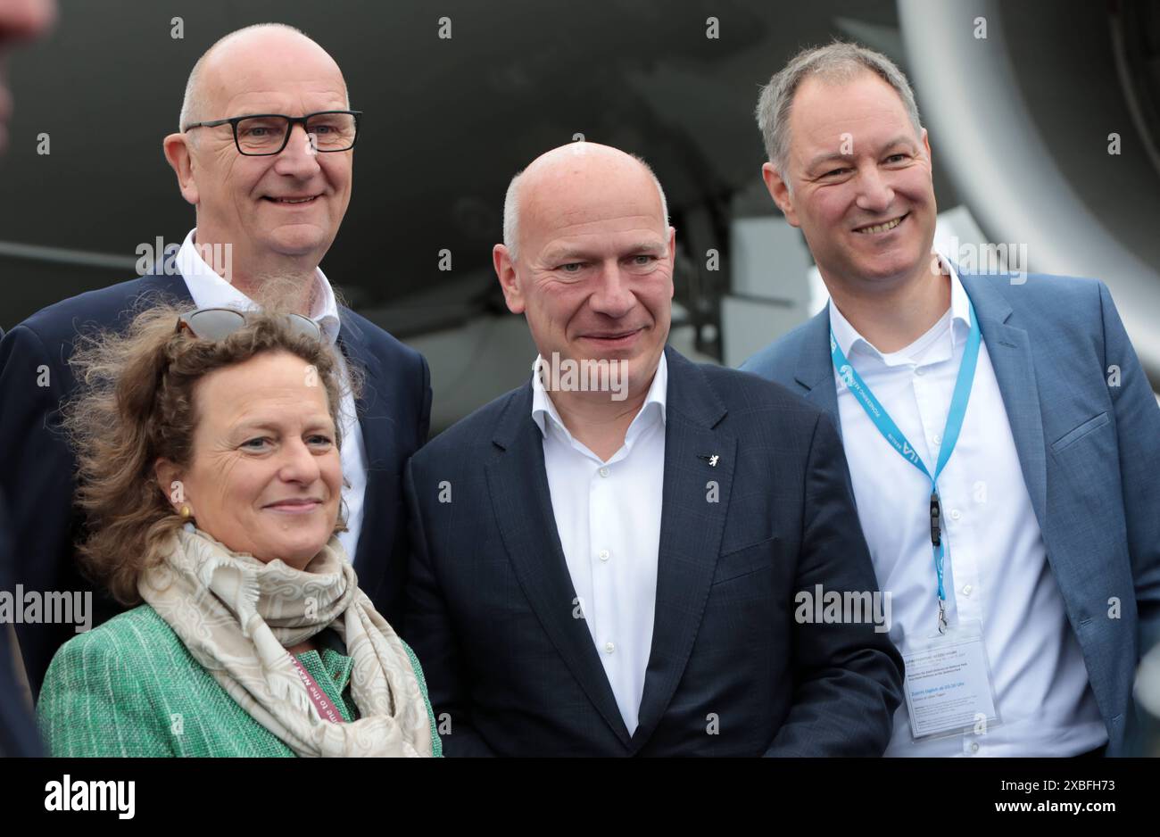 Von links: Aletta von Massenbach, CEO Flughafen Berlin-Brandenburg ...