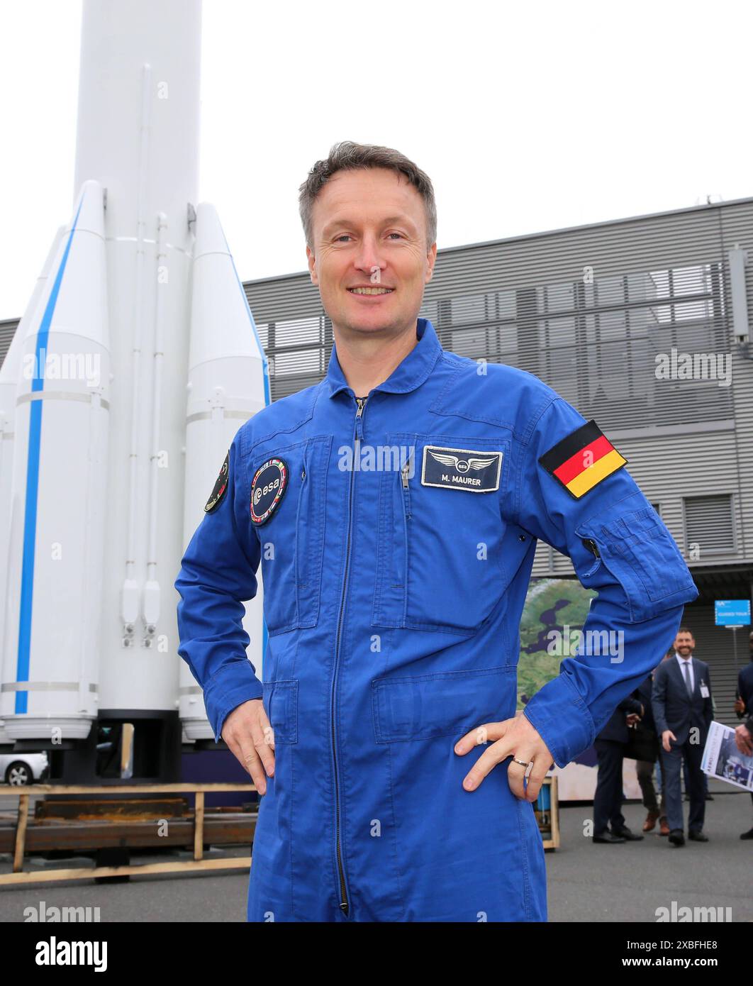 ESA-Astronaut Matthias Maurer an der ILA in Berlin. Hochkant. ILA 2024. ILAInternationale Luft ...