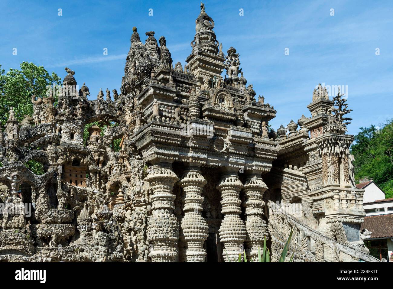 Hauterives. Palais ideal built by Postman Ferdinand Cheval naive art ...