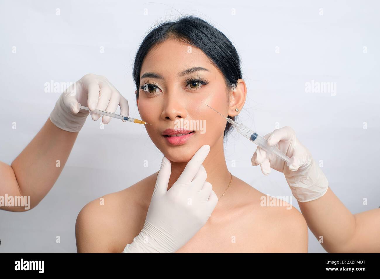 Beauty injection in skin adult hi-res stock photography and images - Alamy