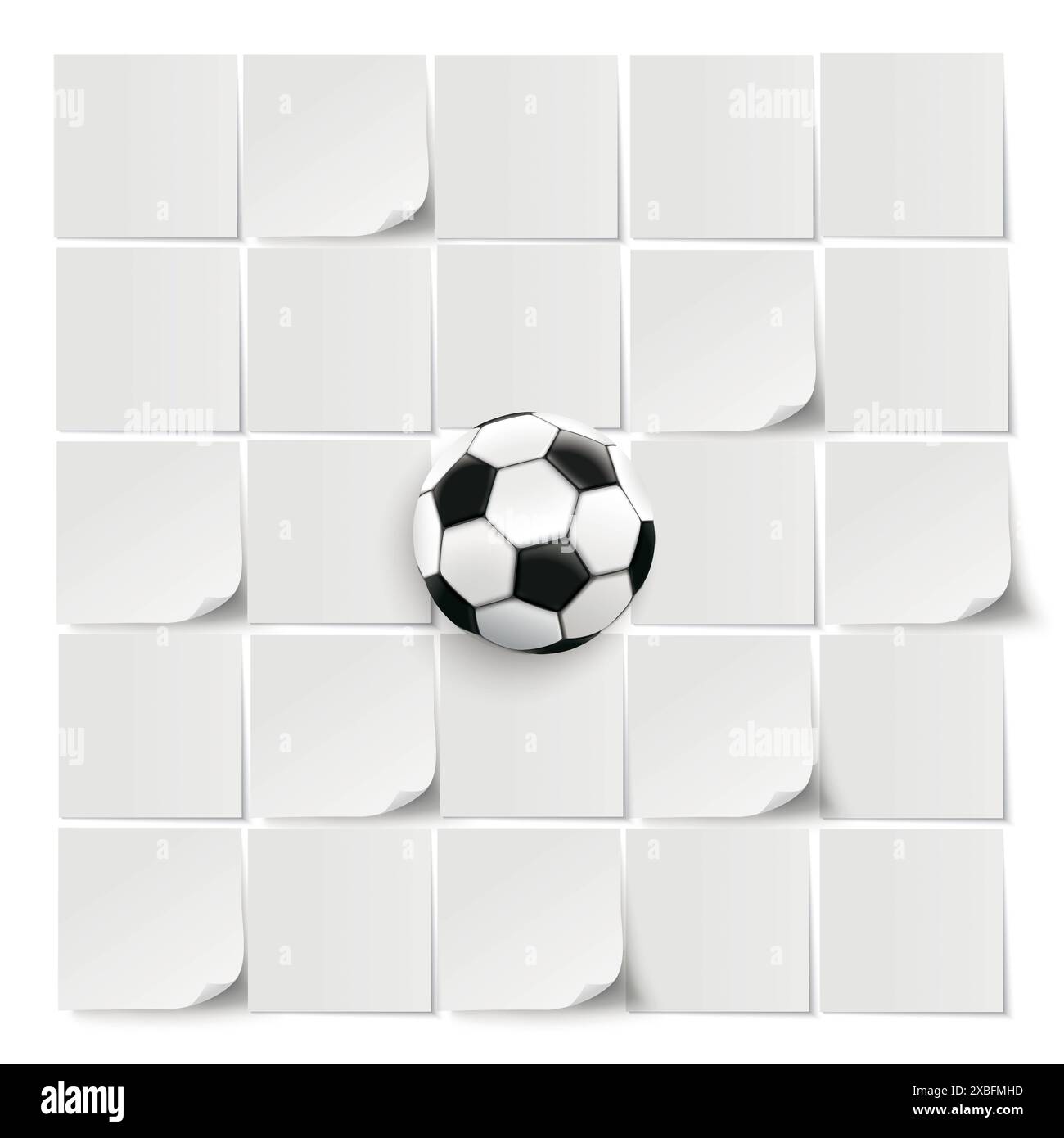 Gray Stickers Full White Board Classic Football Infographic with gray ...