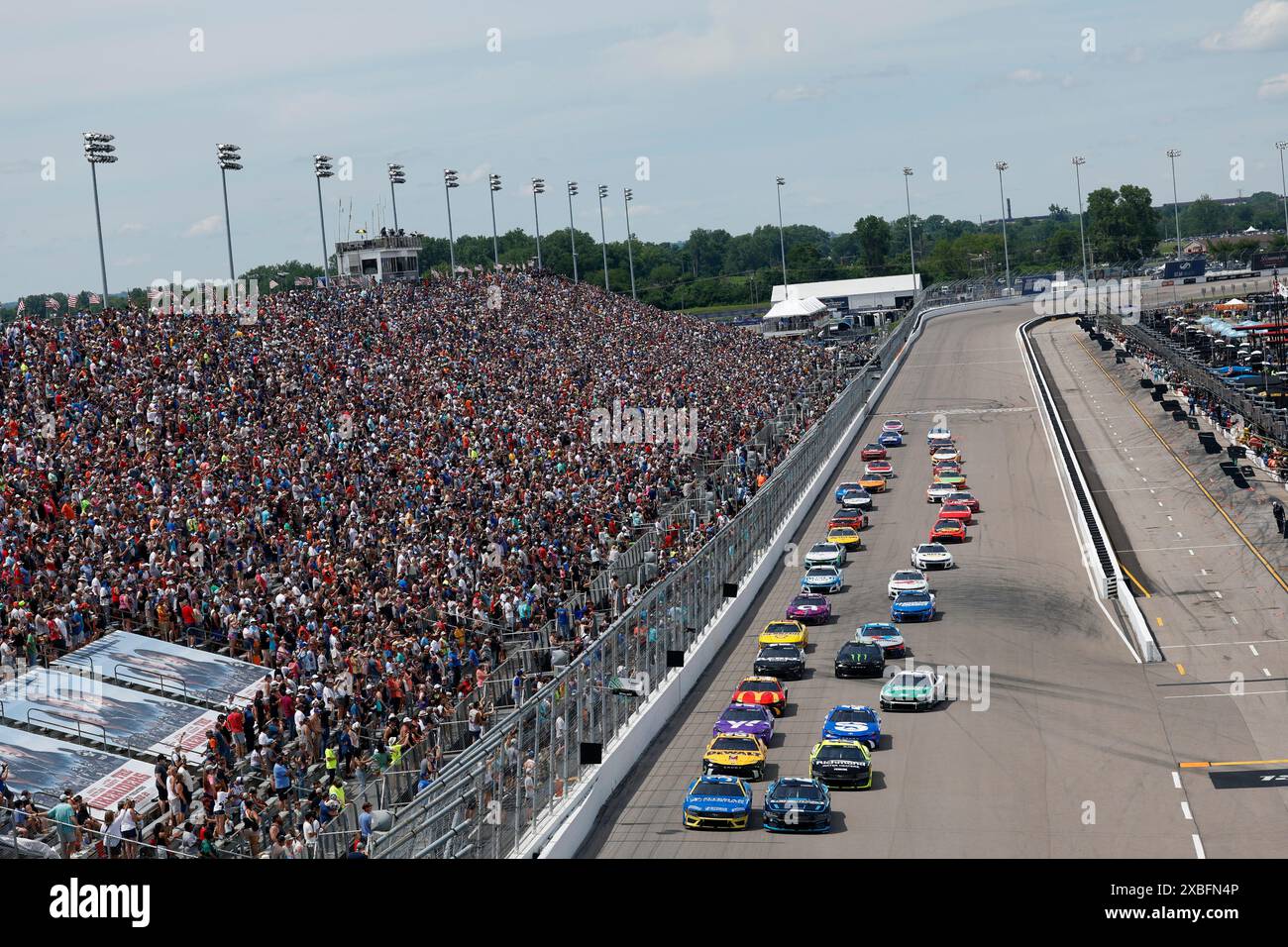 Madison, Il, USA. 2nd June, 2024. Michael McDowell leads the field for ...