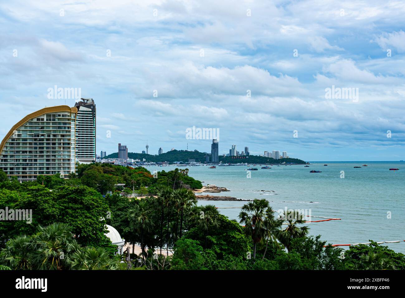 Pattaya City, Thailand - 01 June, 2024 : View of Pattaya Bay in Pattaya ...