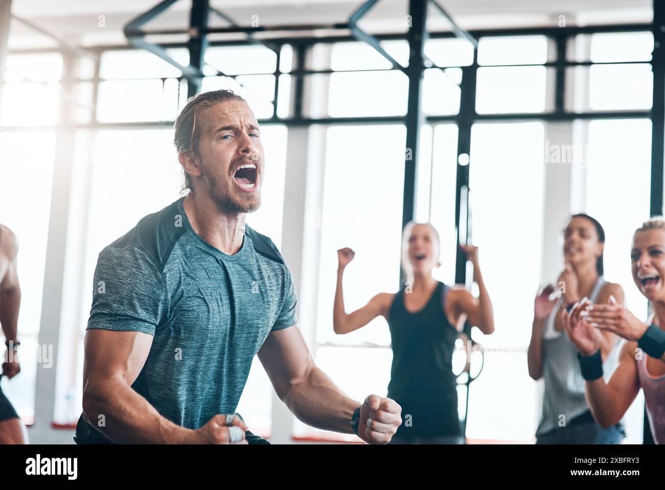 Win sports scream hi-res stock photography and images - Alamy